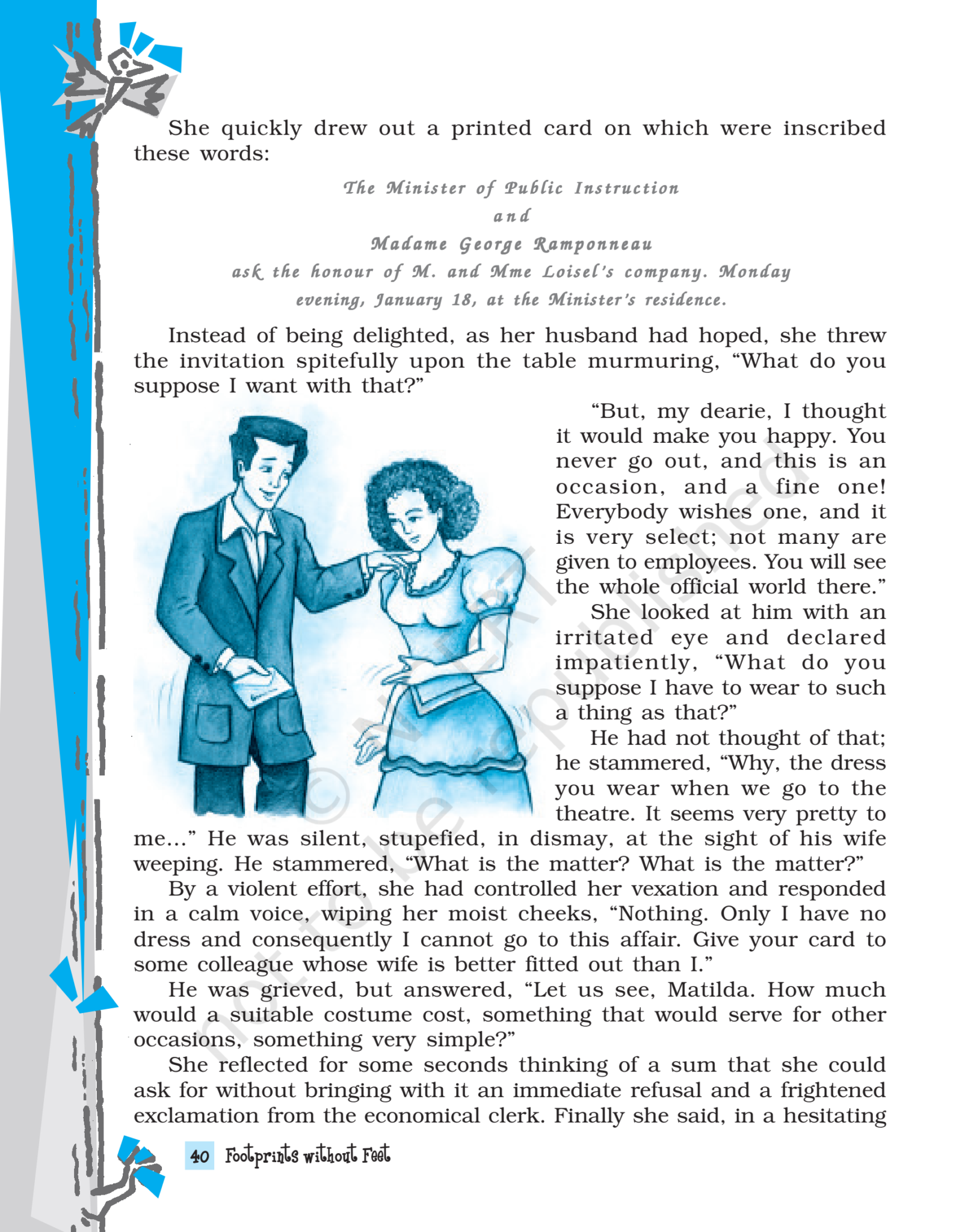 NCERT Book Class 10 English Chapter 7 The Necklace NCERT Book Class 10 English Chapter 7 The Necklace