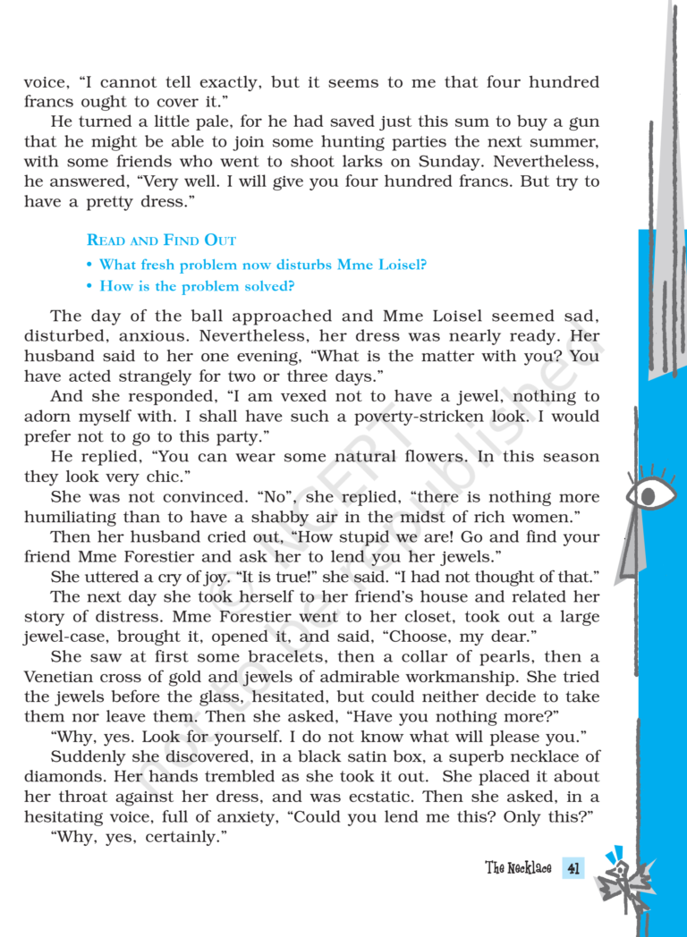 NCERT Book Class 10 English Chapter 7 The Necklace ncert-book-class-10-english-chapter-7-the-necklace