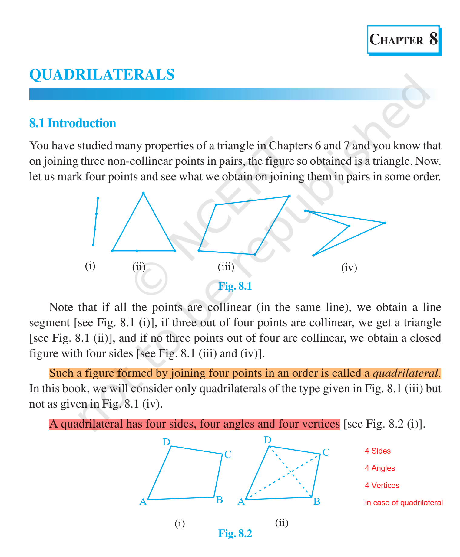NCERT Book Class 9 (Maths) Chapter 08 Quadrilaterals