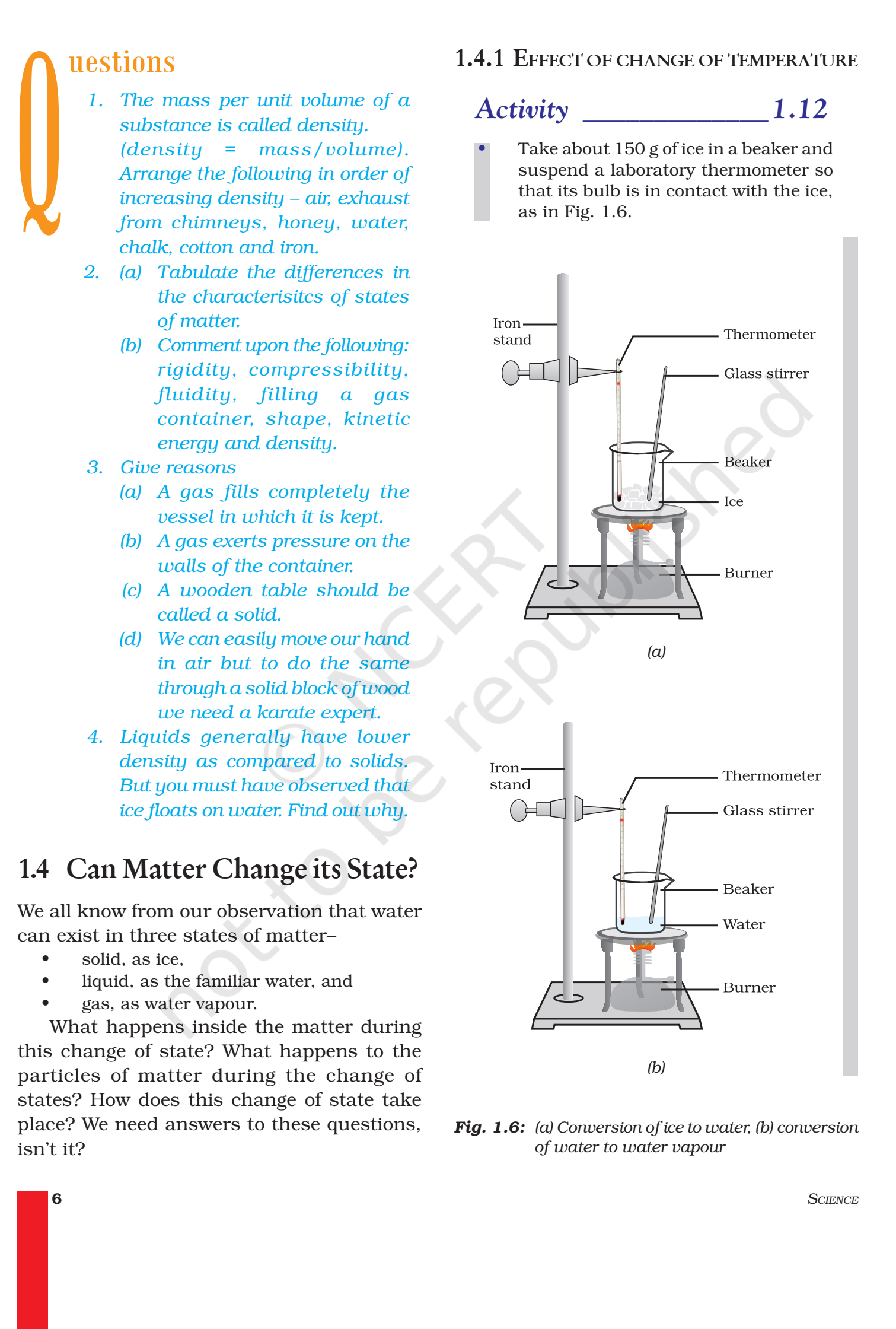 NCERT Book Class 9 (Science) Chapter 1 Matter in our Surroundings