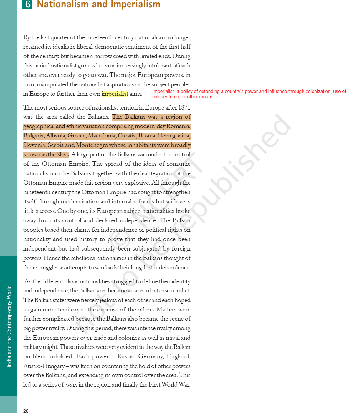 NCERT Book Class 10 Social Science (History) Chapter 1 The Rise of ...