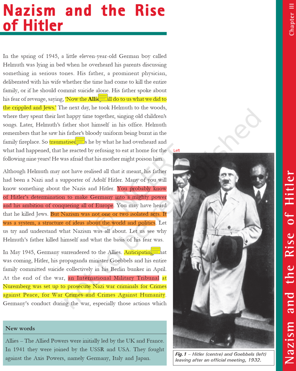 NCERT Book Class 9 Social Science (History) Chapter 3 Nazism and the ...