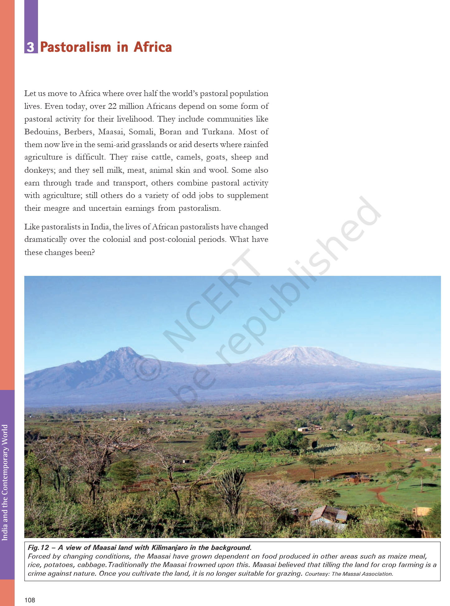 NCERT Book Class 9 Social Science (History) Chapter 5 Pastoralists in ...