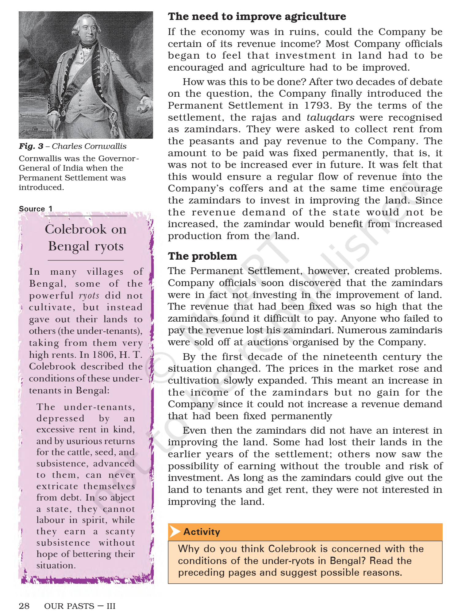 NCERT Book Class 8 (History) Chapter 3 Ruling the countryside