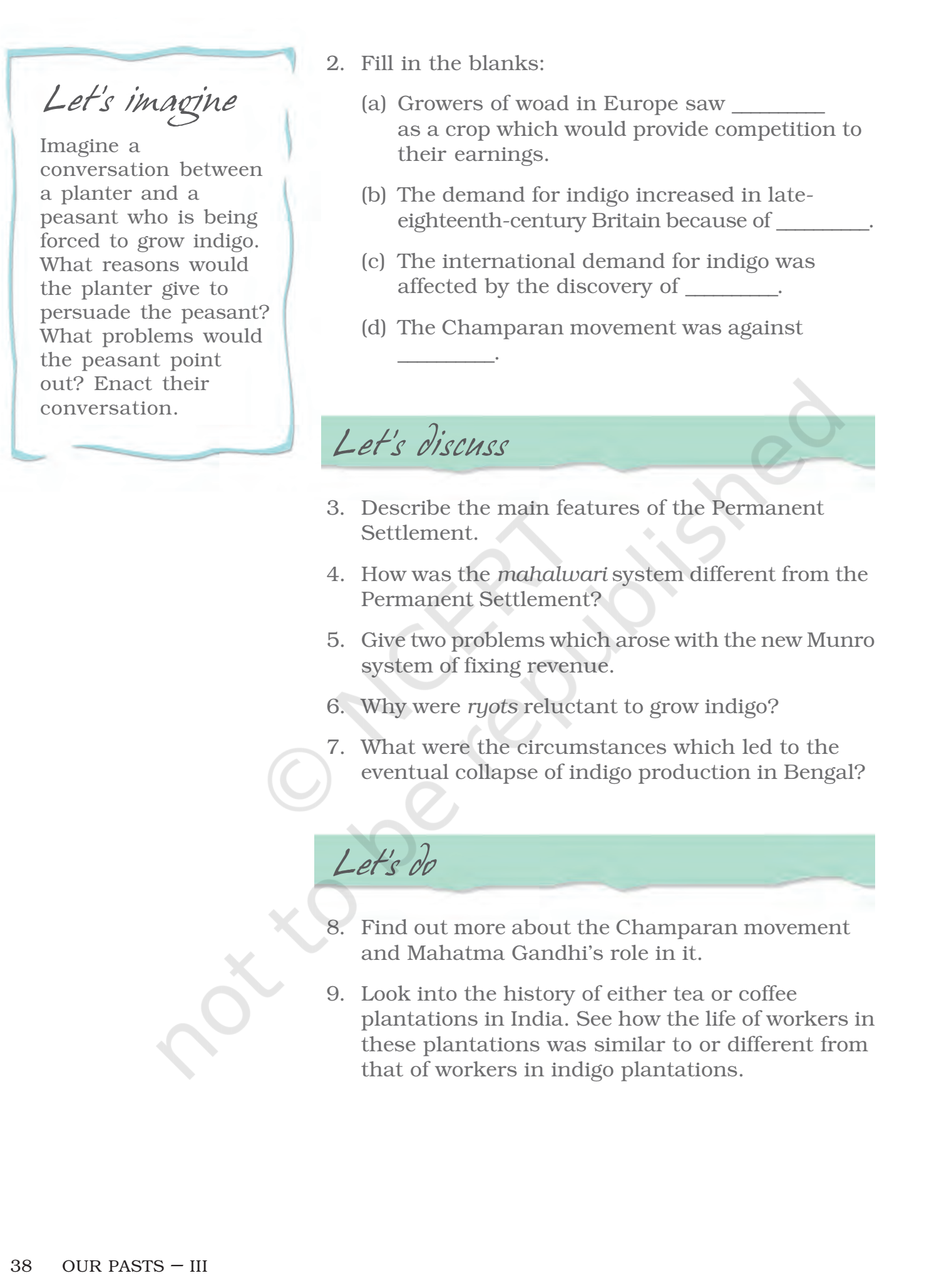 NCERT Book Class 8 (History) Chapter 3 Ruling the countryside