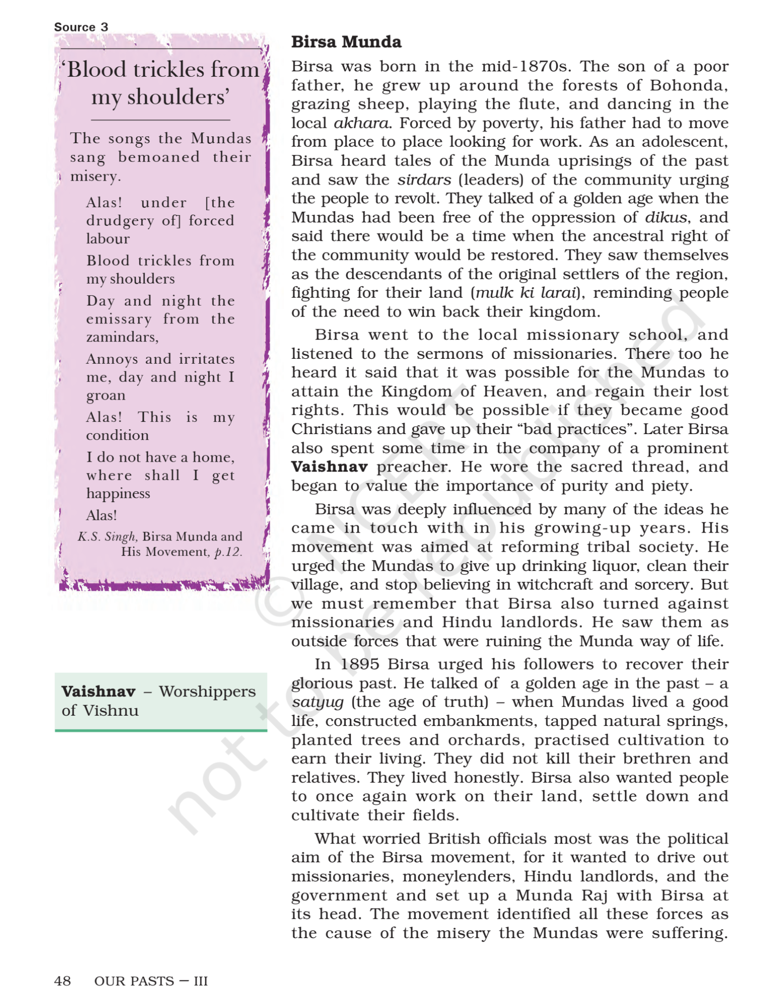 NCERT Book Class 8 (History) Chapter 4 Tribals, Dikus and the vision of ...