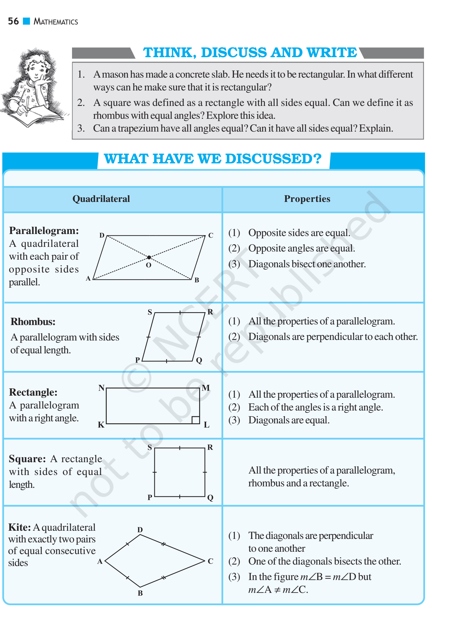 NCERT Book Class 8 (Maths) Chapter 3 Understanding Quadrilateral
