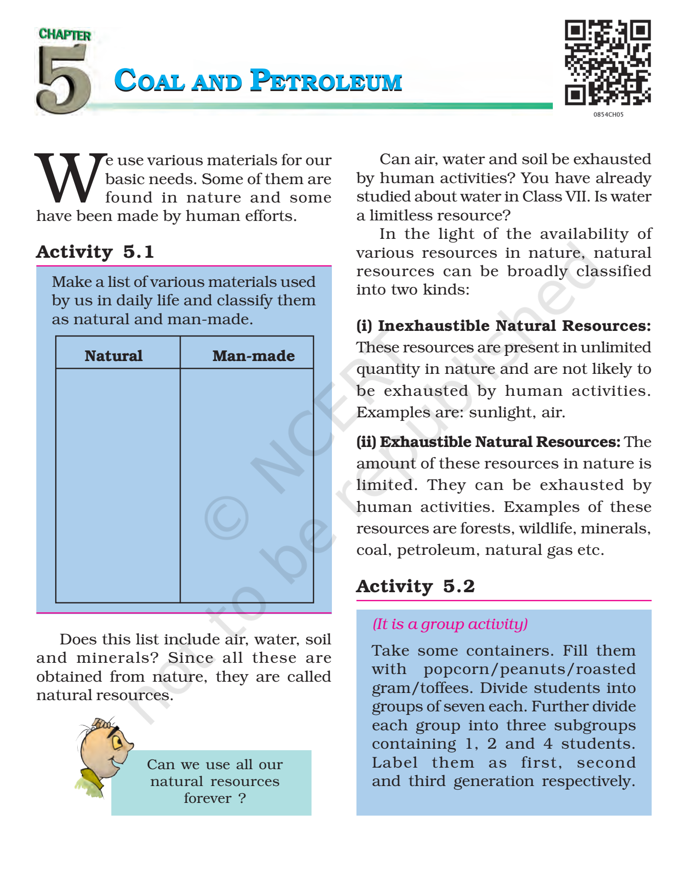 NCERT Book Class 8 (Science) Chapter 5 Coal and Petroleum