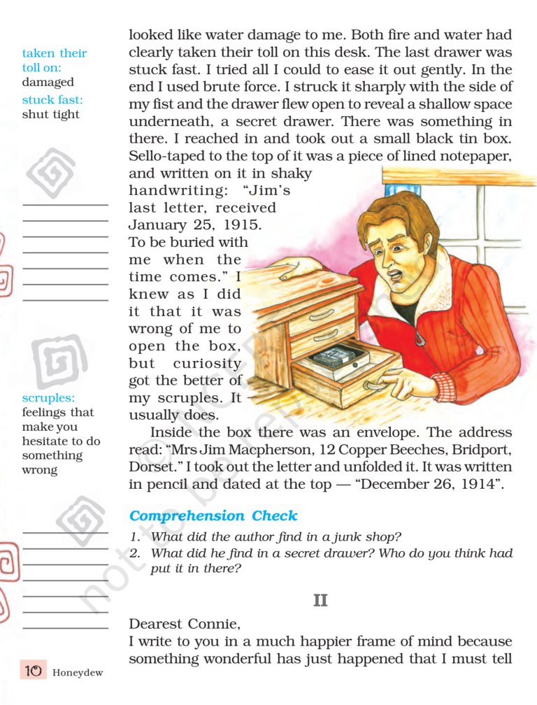 NCERT Book Class 8 (English) Chapter 1 The Best Christmas Present in ...