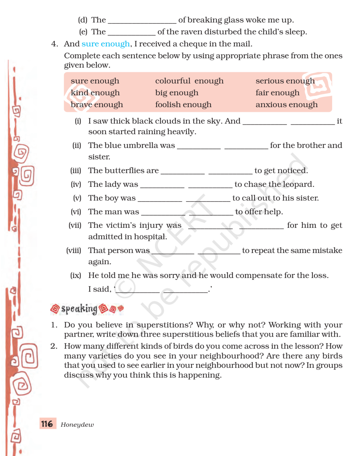 NCERT Book Class 8 (English) Chapter 8 A Short Monsoon Diary