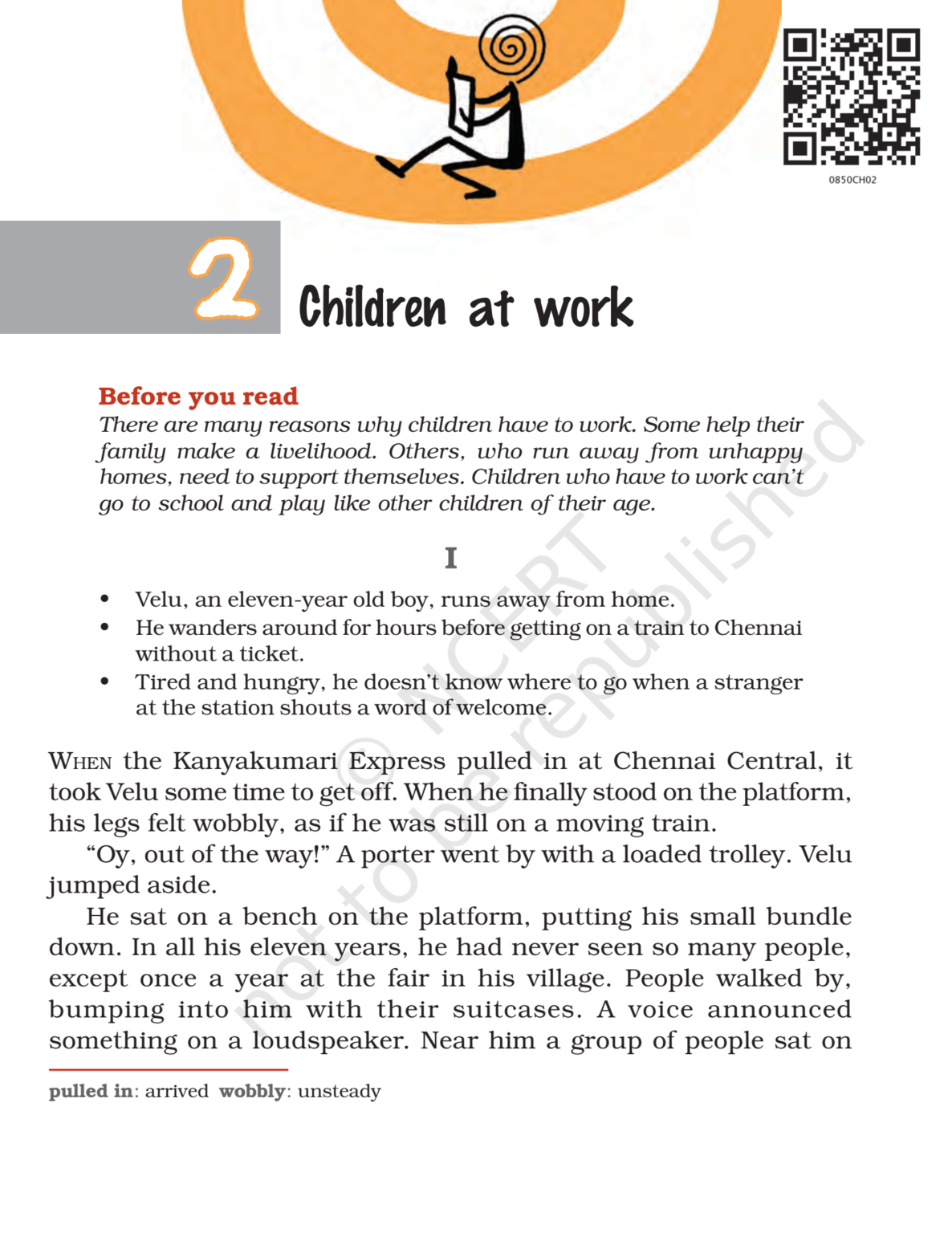 NCERT Book Class 8 (English) Chapter 2 Children at work