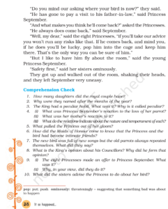 NCERT Book Class 8 (English) Chapter 5 Princess September