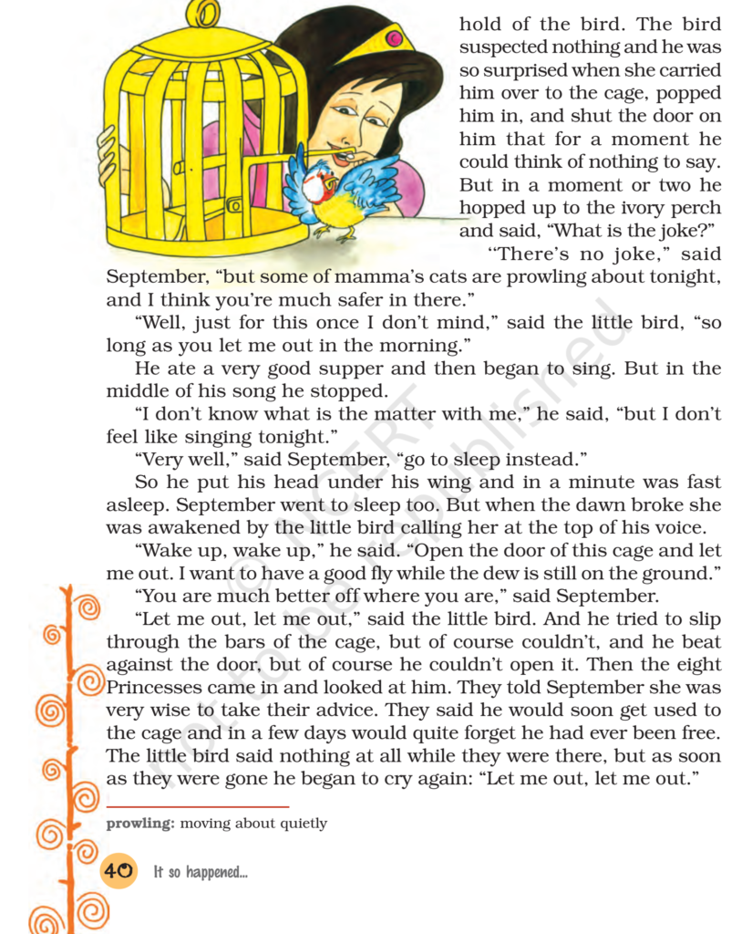 NCERT Book Class 8 English Chapter 5 Princess September NCERT Book Class 8 English Chapter 5 Princess September