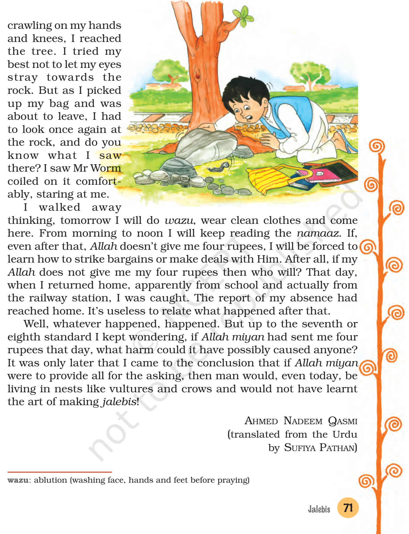 NCERT Book Class 8 (English) Chapter 8 Jalebis