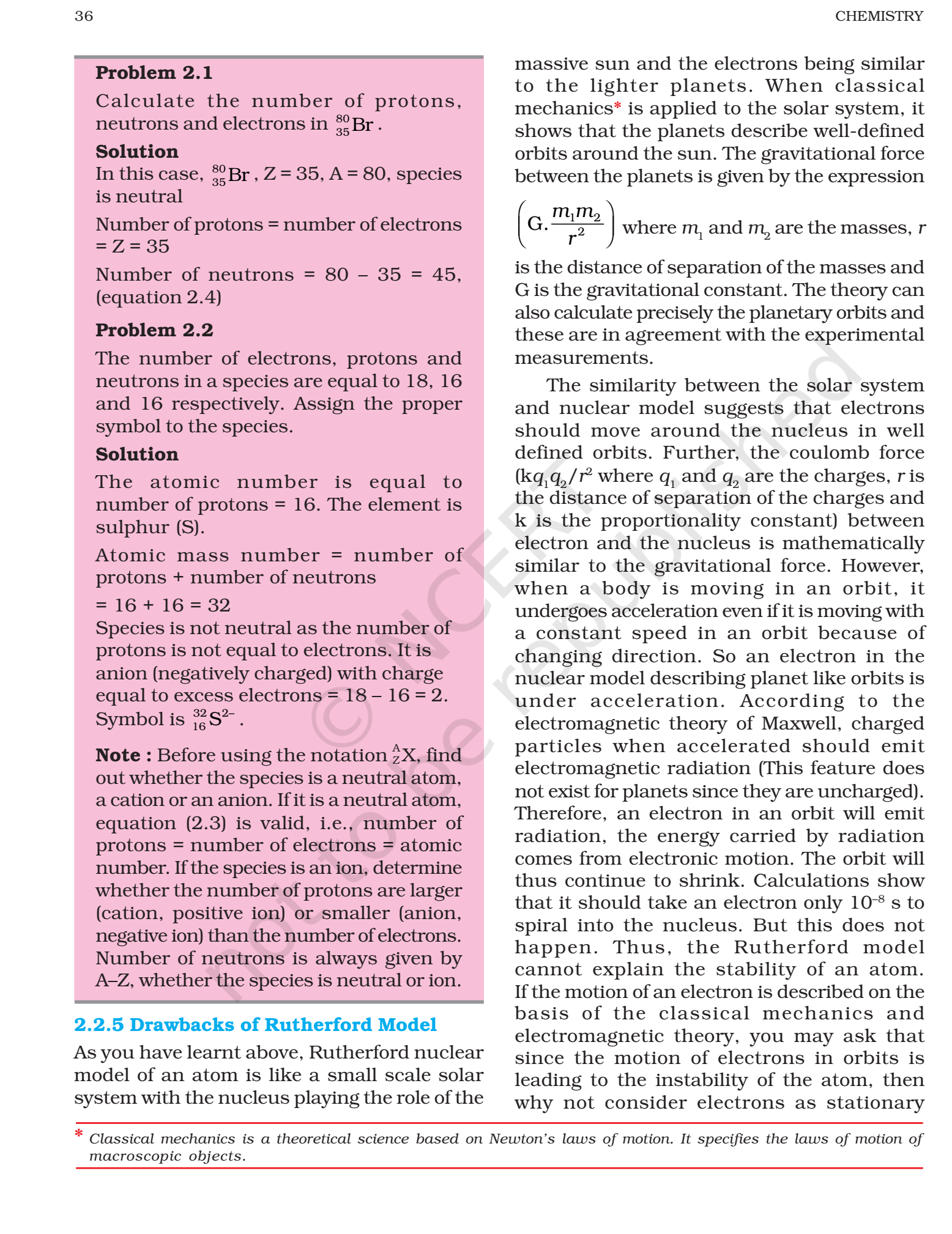 NCERT Book Class 11 (Chemistry) Chapter 2 Structure of Atom