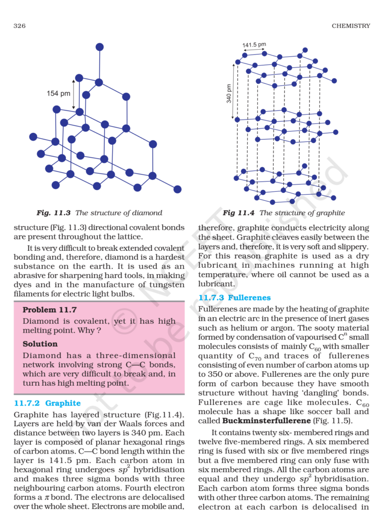 NCERT Book Class 11 (Chemistry) Chapter 11 The p-Block Elements