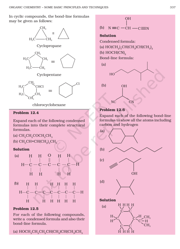 NCERT Book Class 11 (Chemistry) Chapter 12 Organic Chemistry: Some ...