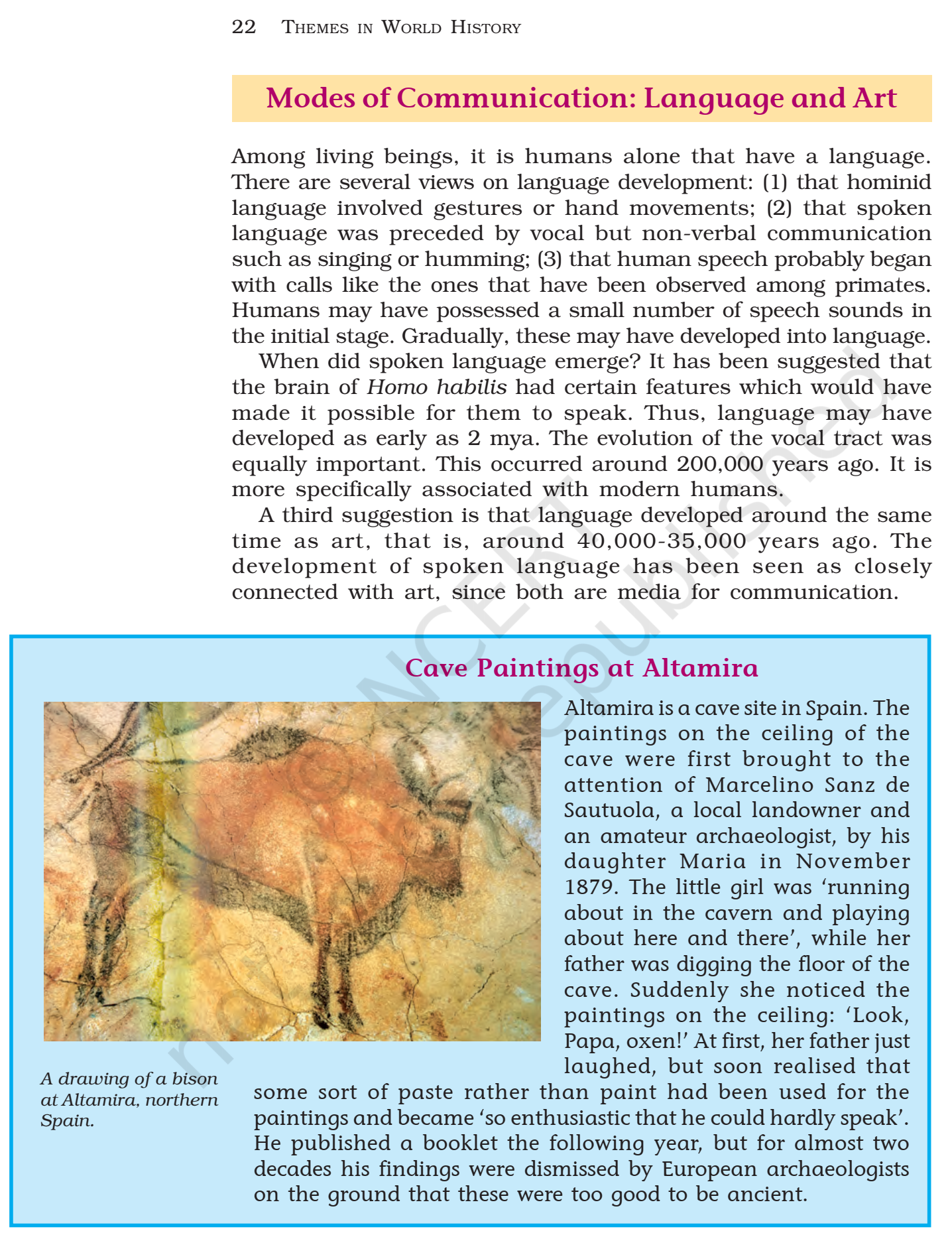 NCERT Book Class 11 (History) Chapter 1 From the Beginning of Time