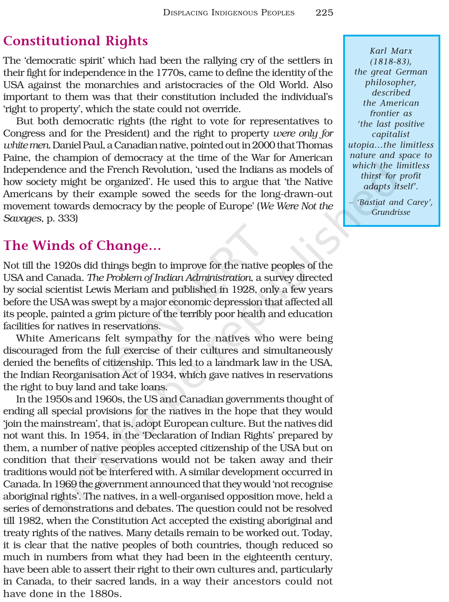 NCERT Book Class 11 (History) Chapter 10 Displacing Indigenous Peoples