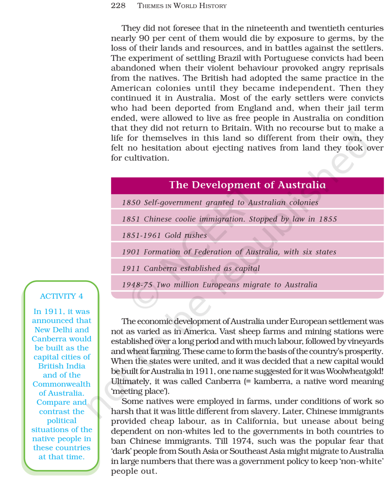 NCERT Book Class 11 (History) Chapter 10 Displacing Indigenous Peoples