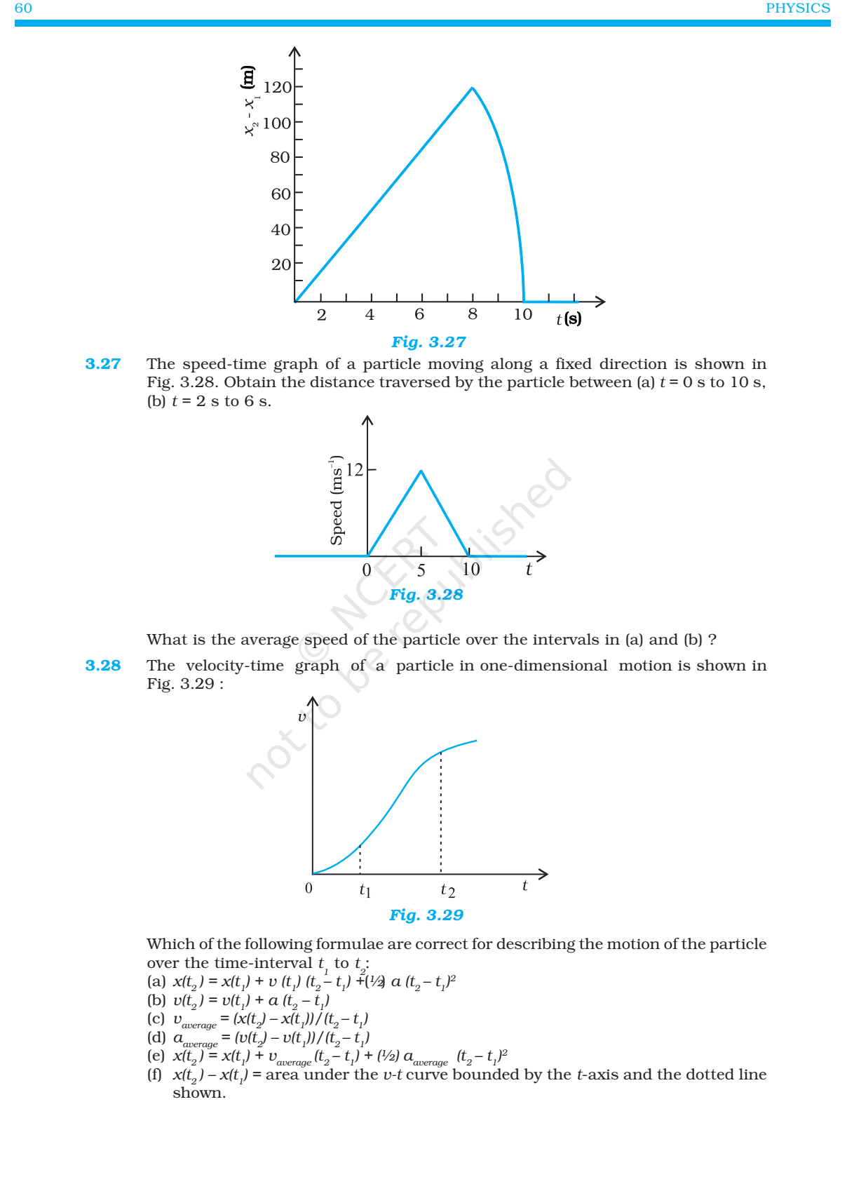 NCERT Book Class 11 (Physics ) Chapter 3 Motion in a Straight Line