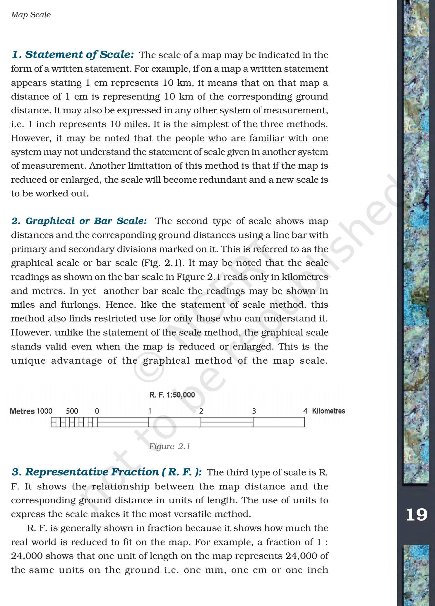 NCERT Book Class 11 (Geography) Chapter 2 Map Scale