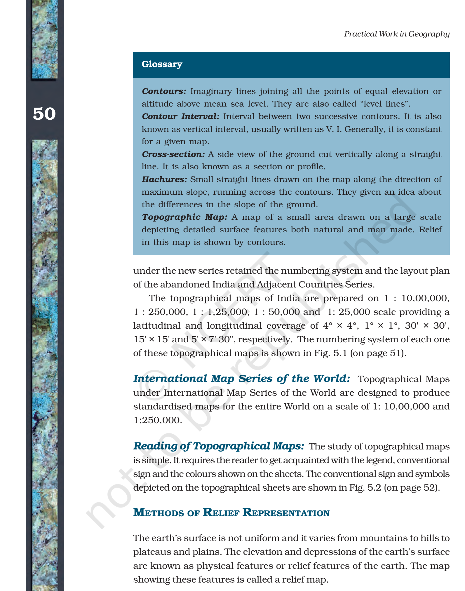 NCERT Book Class 11 (Geography) Chapter 5 Topographical Maps