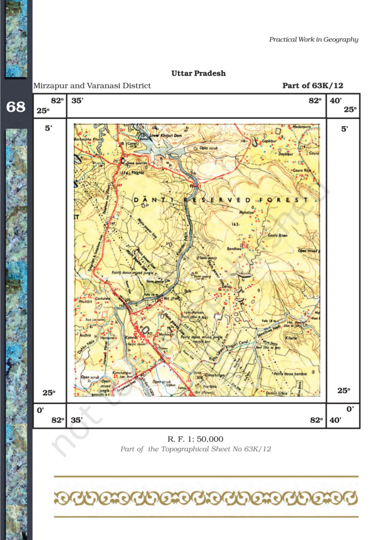 NCERT Book Class 11 (Geography) Chapter 5 Topographical Maps