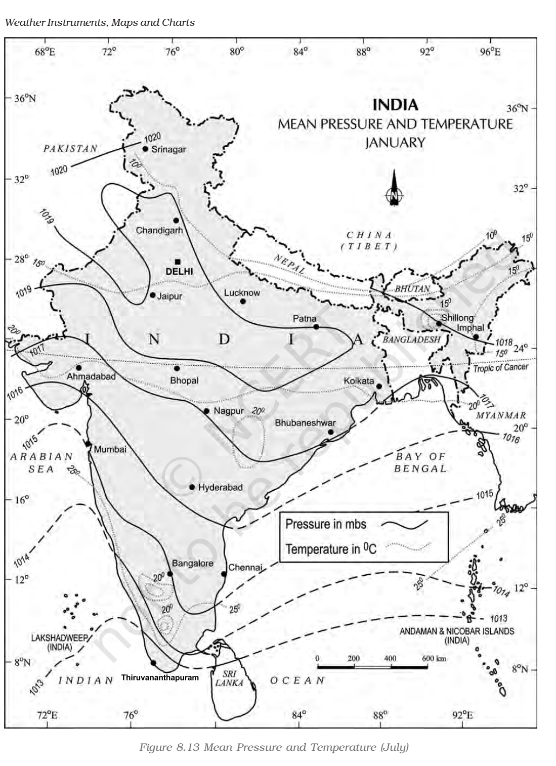NCERT Book Class 11 (Geography) Chapter 8 Weather Instruments, Maps and ...