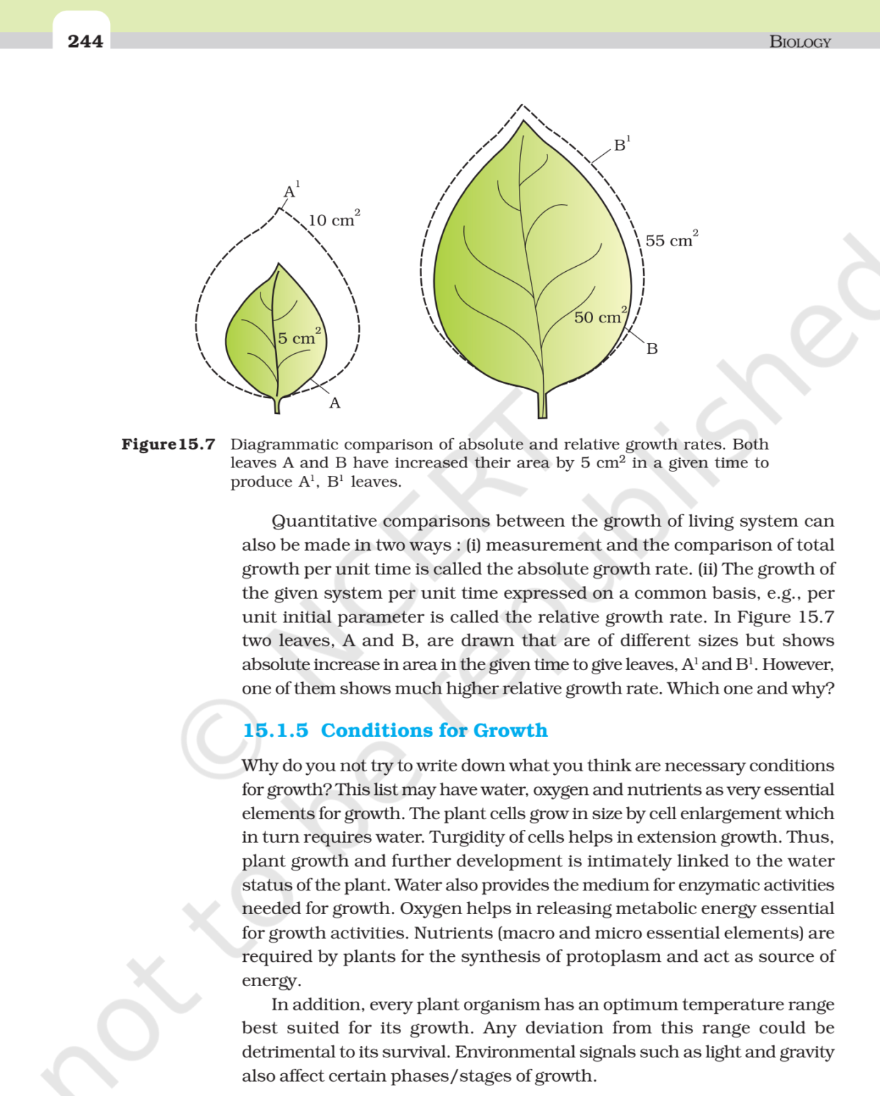 NCERT Book Class 11 (Biology) Chapter 15 Plant Growth and Development