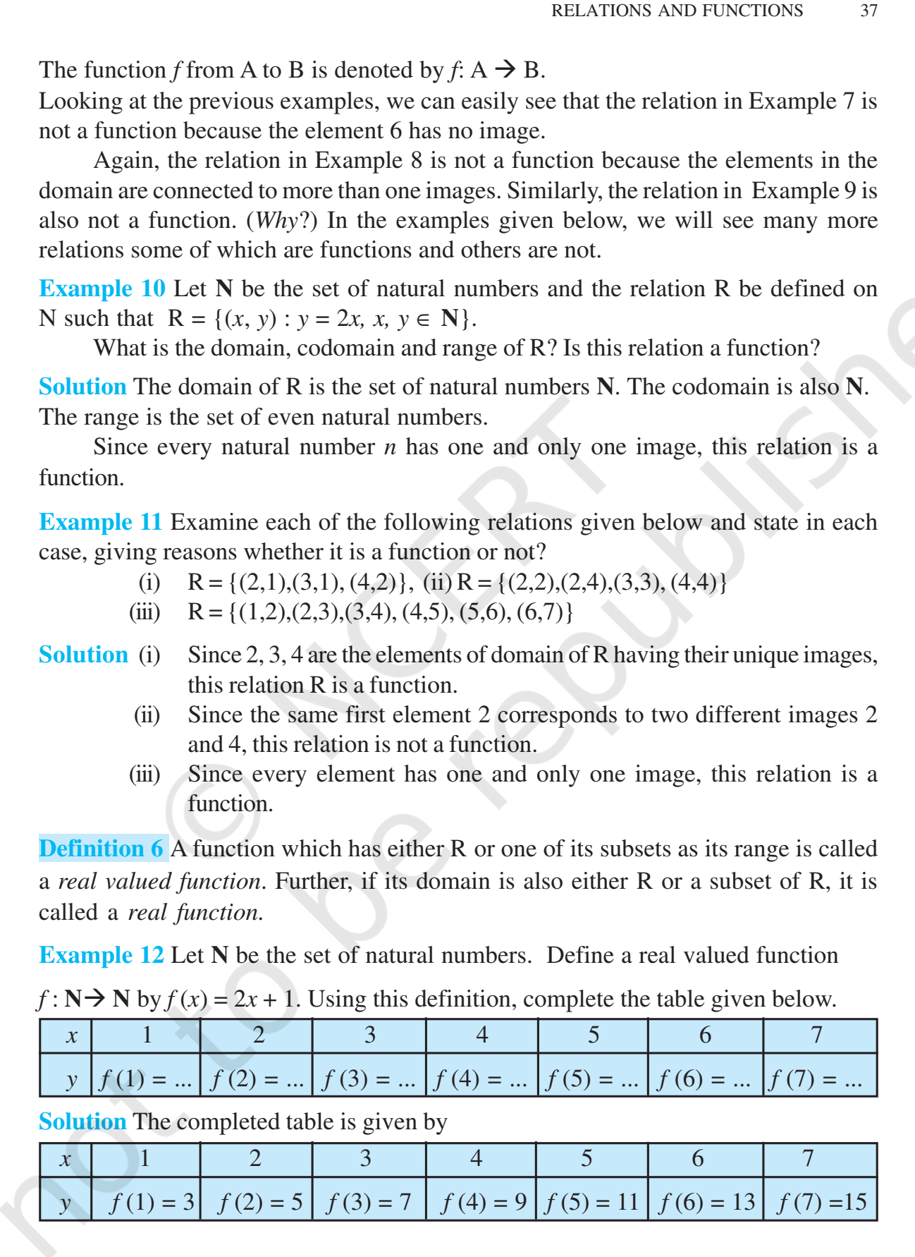 NCERT Book Class 11 (Maths) Chapter 2 RELATIONS AND FUNCTIONS