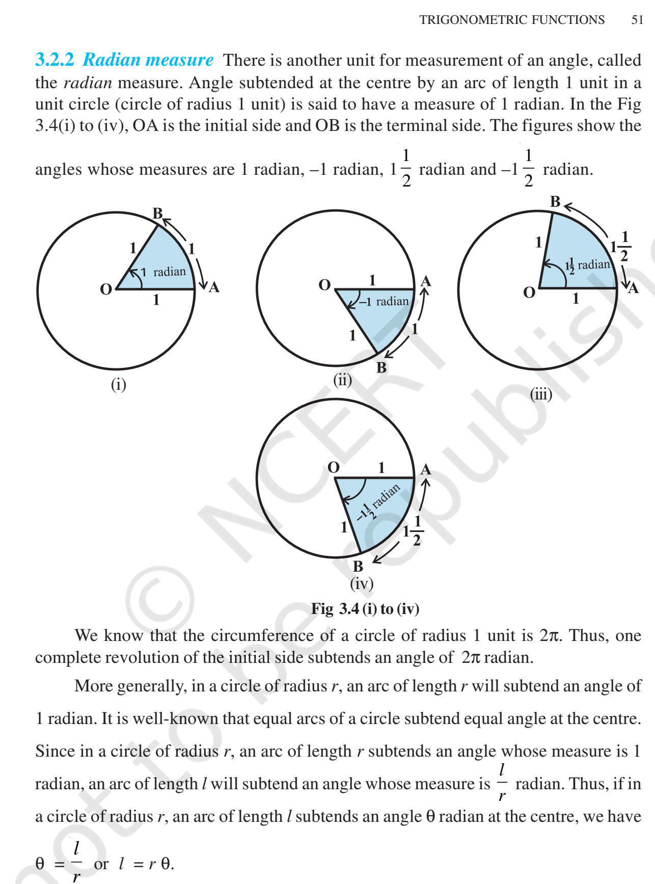NCERT Book Class 11 (Maths) Chapter 3 TRIGONOMETRIC FUNCTIONS