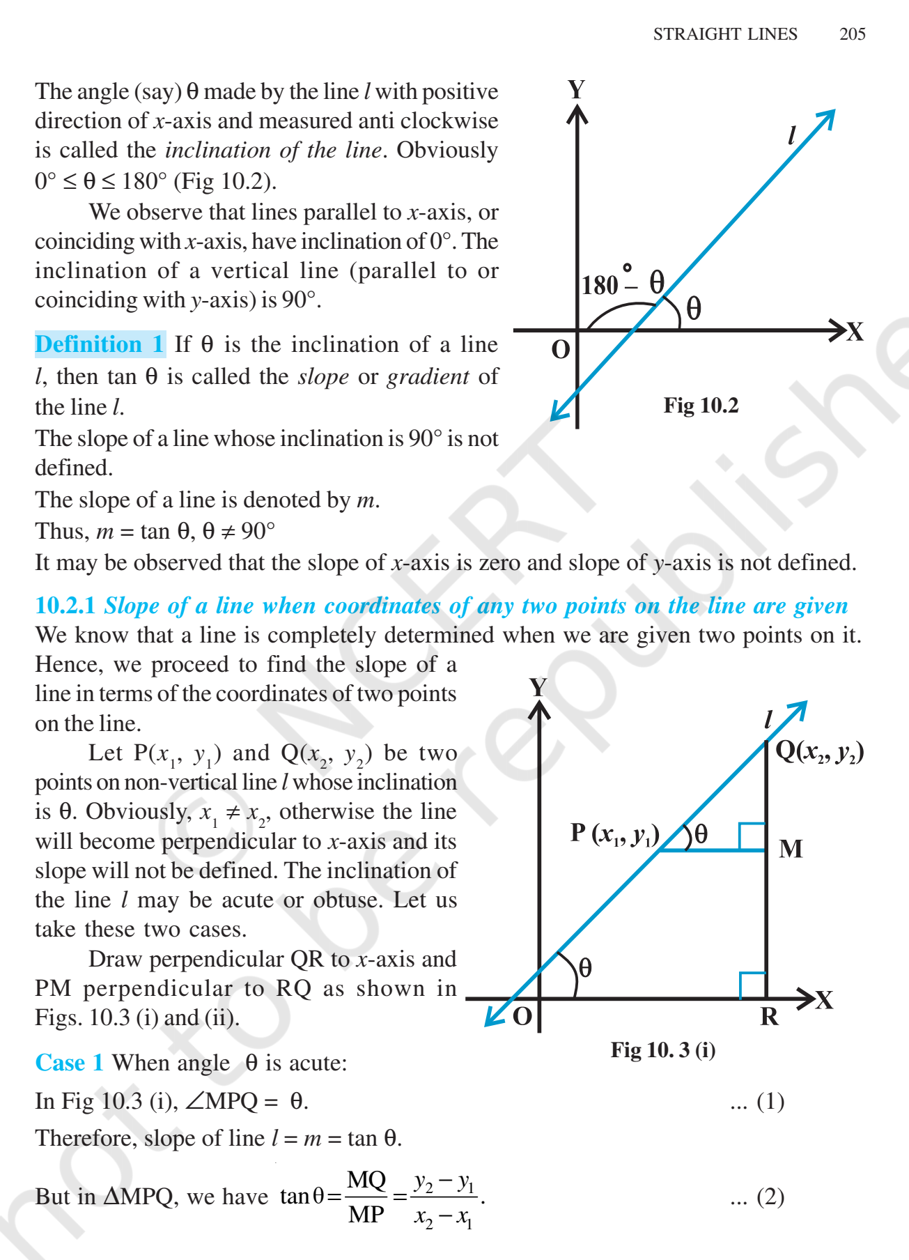 NCERT Book Class 11 (Maths) Chapter 10 STRAIGHT LINES