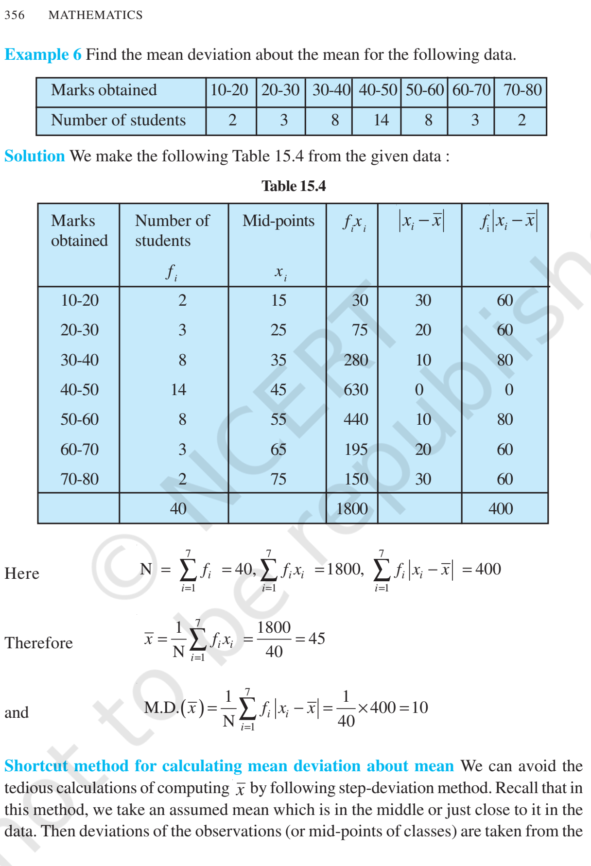 NCERT Book Class 11 (Maths) Chapter 15 STATISTICS