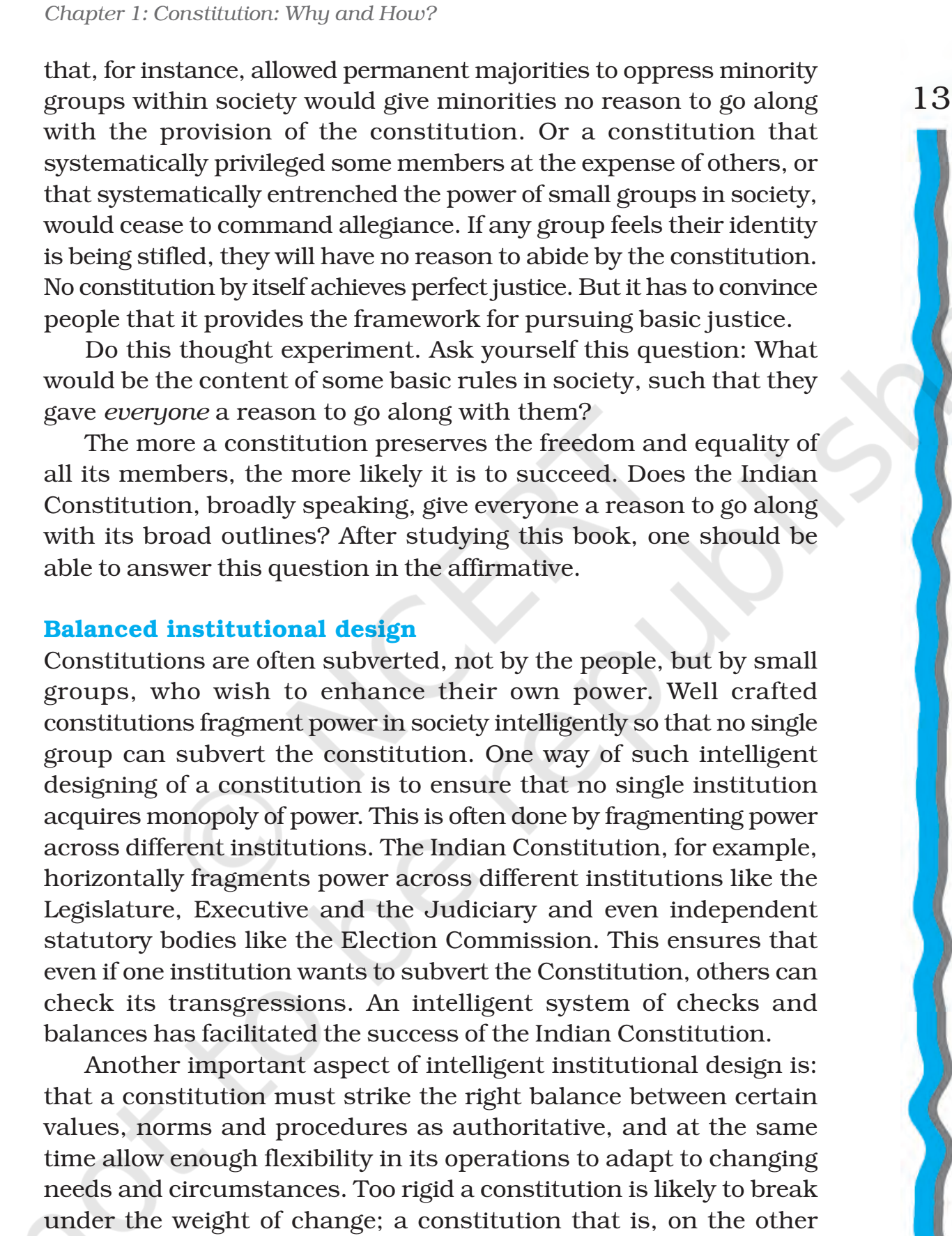 NCERT Book Class 11 (Political Science) Chapter 1 Constitution: Why and ...