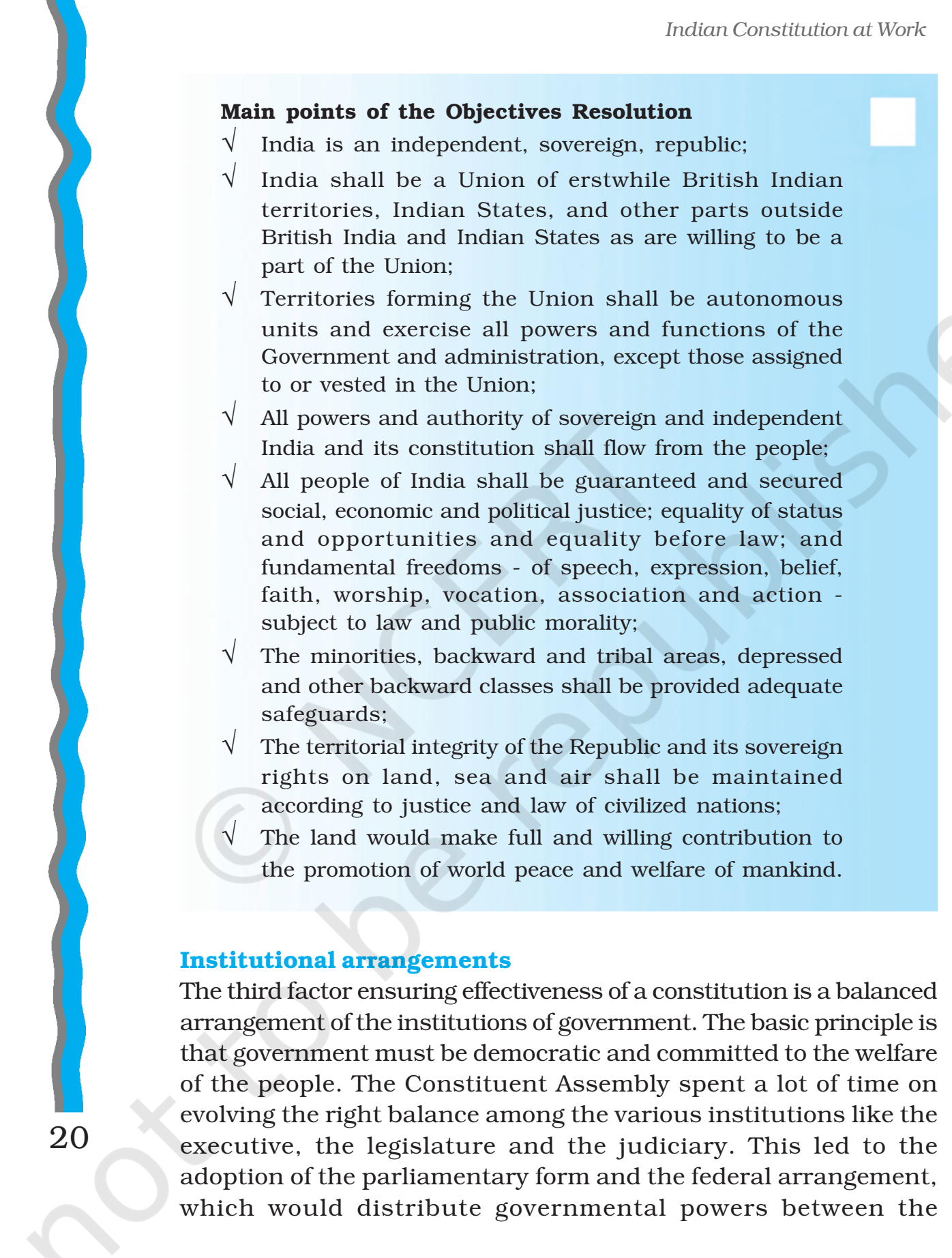 NCERT Book Class 11 (Political Science) Chapter 1 Constitution: Why and ...