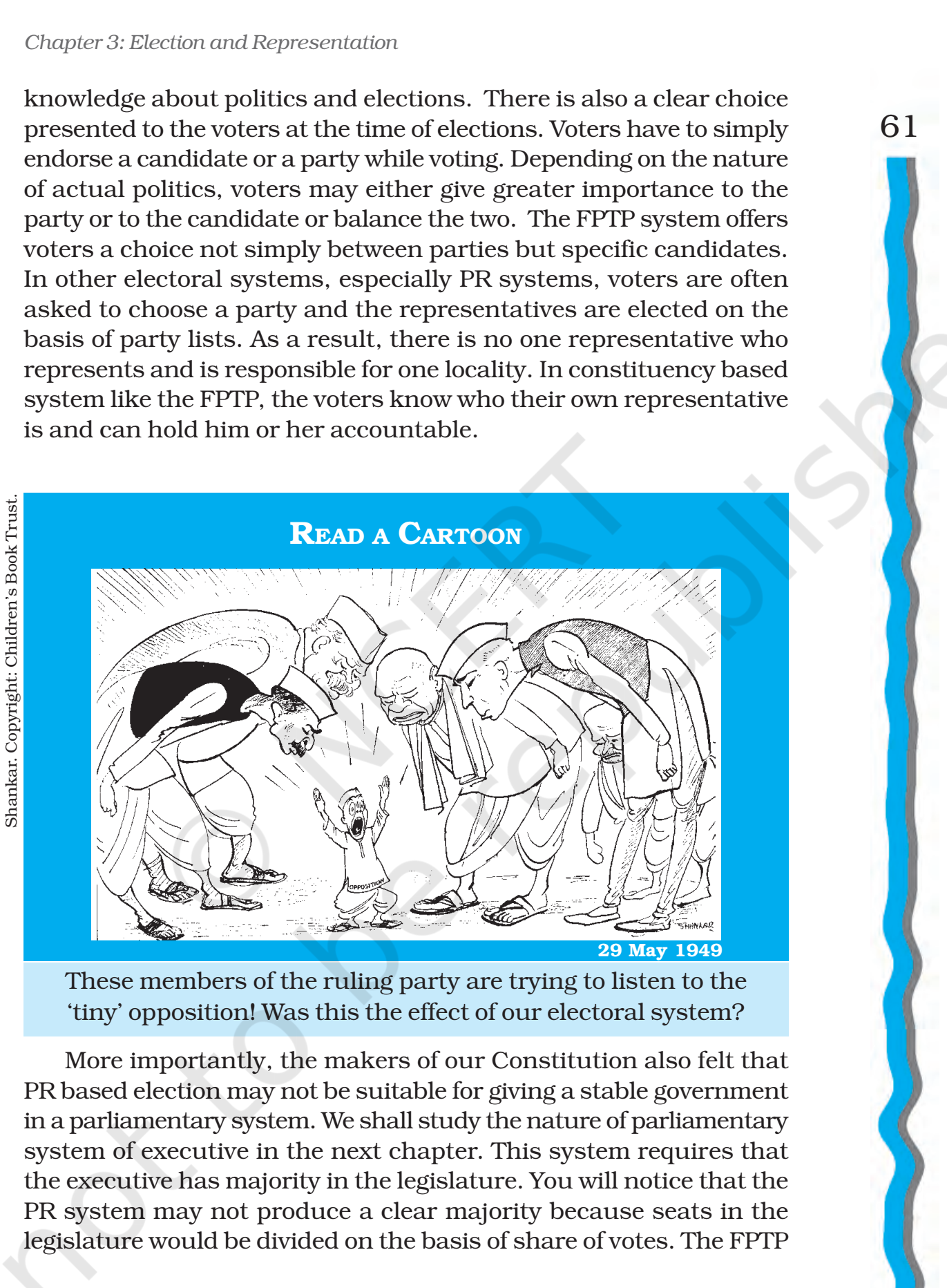 NCERT Book Class 11 (Political Science) Chapter 3 Election and ...