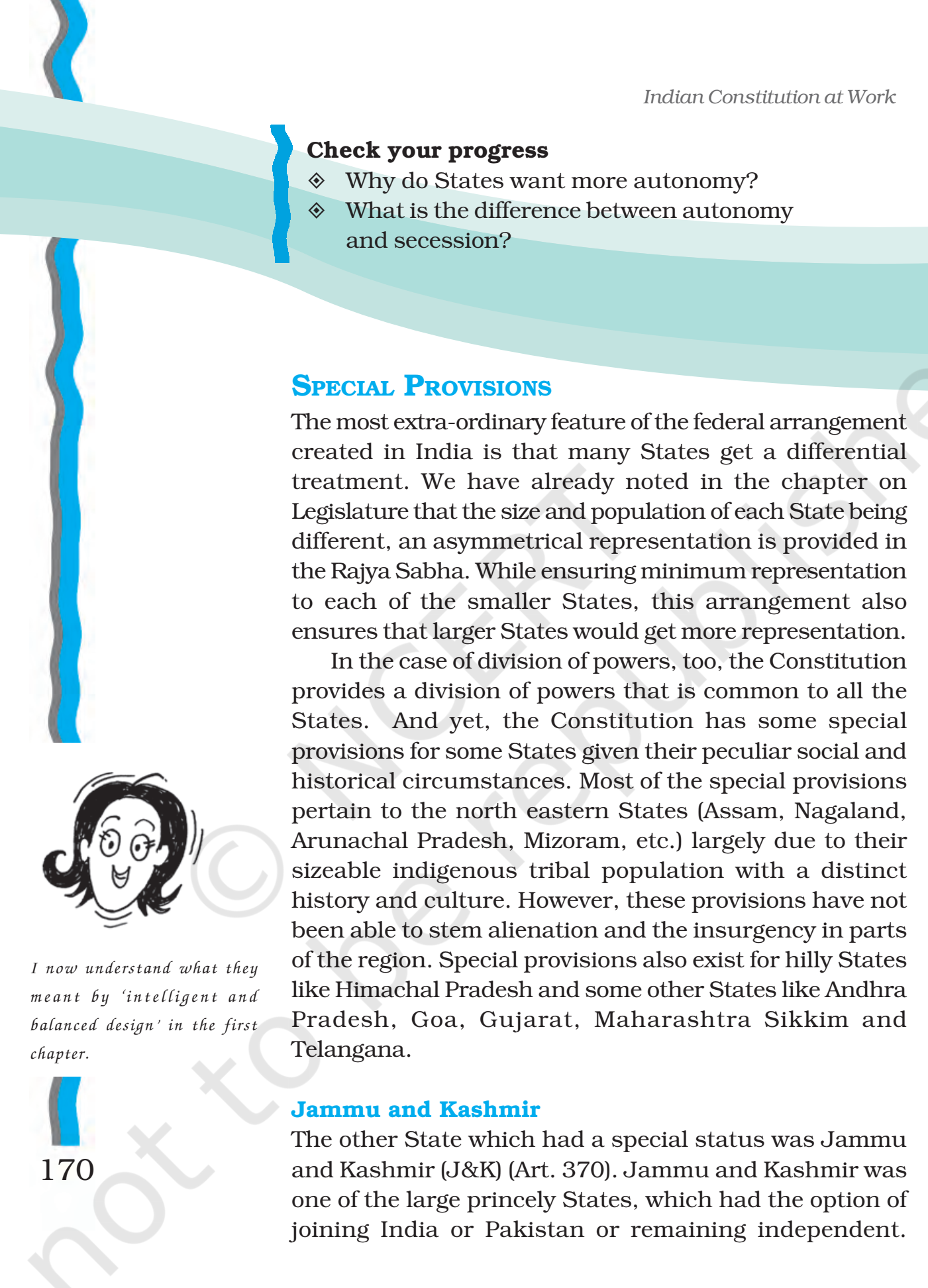 NCERT Book Class 11 (Political Science) Chapter 7 Federalism