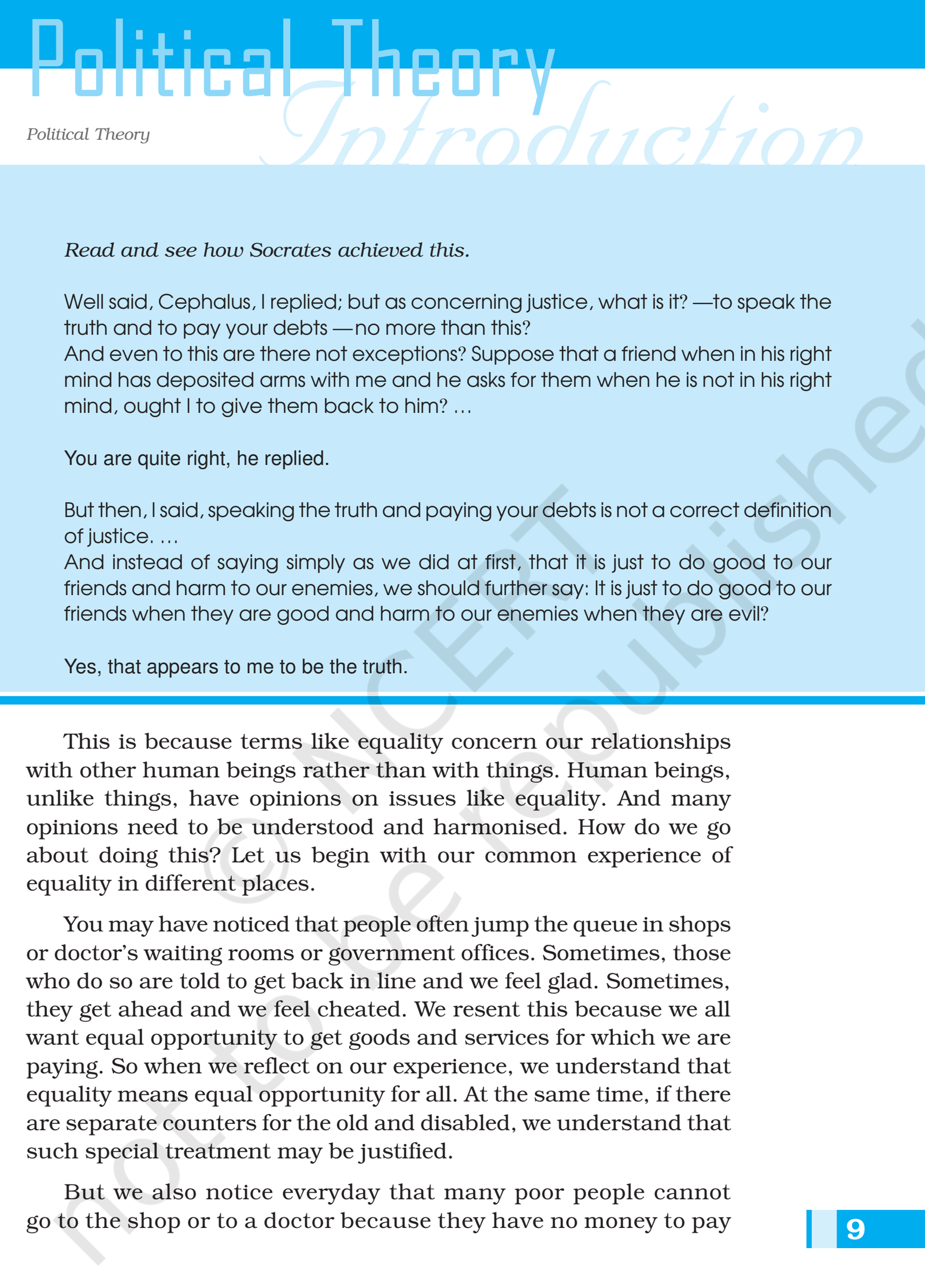 NCERT Book Class 11 (Political Science) Chapter 1 Political Theory: An ...
