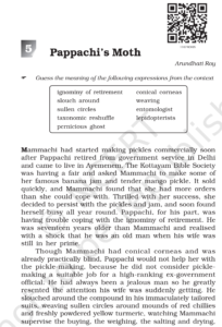 NCERT Book Class 11 (English) Chapter 5 Pappachi’s Moth
