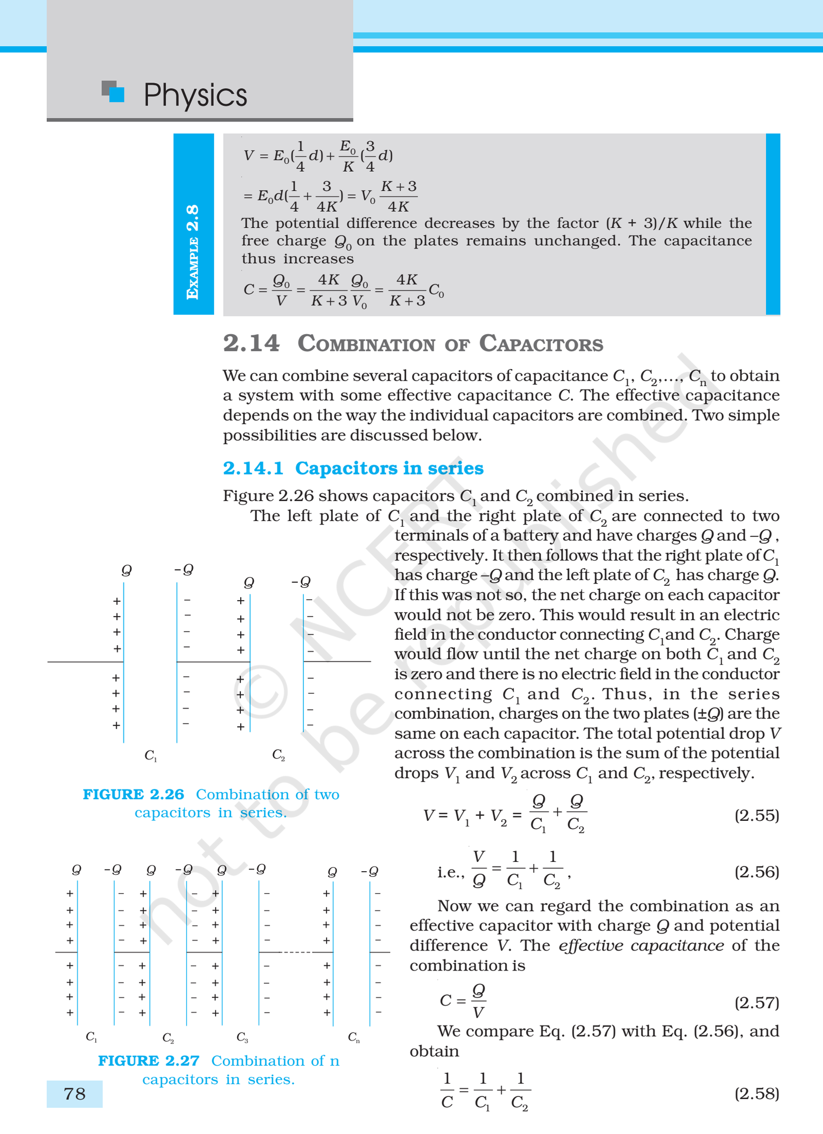 NCERT Book Class 12 (Physics) Chapter 2 Electrostatic Potential And ...