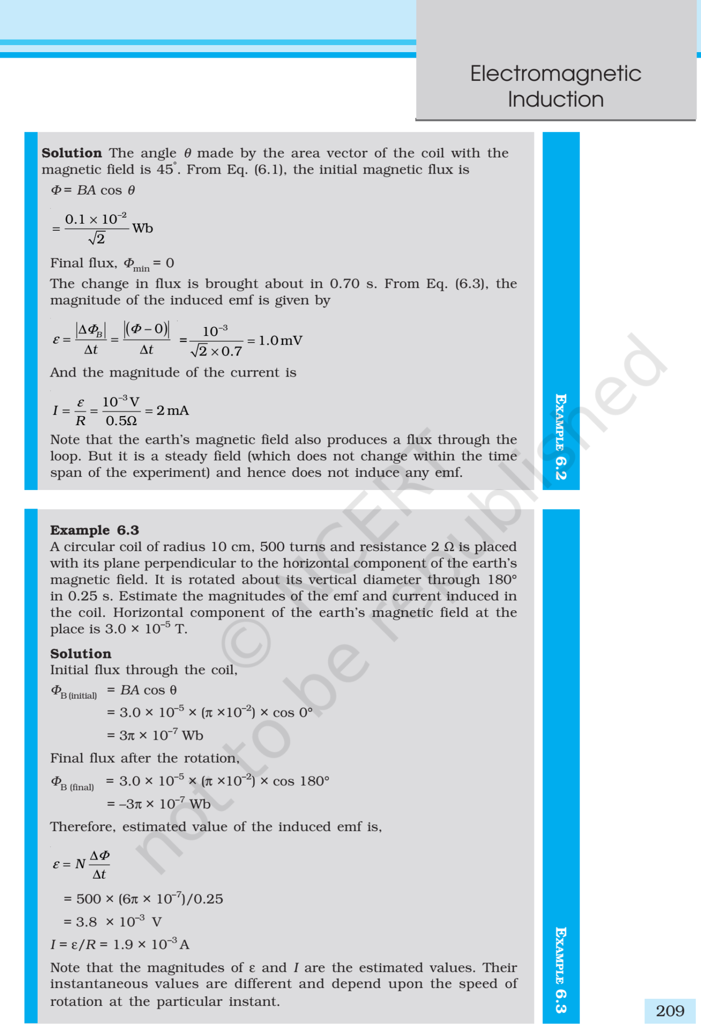 NCERT Book Class 12 (Physics) Chapter 6 Electromagnetic Induction