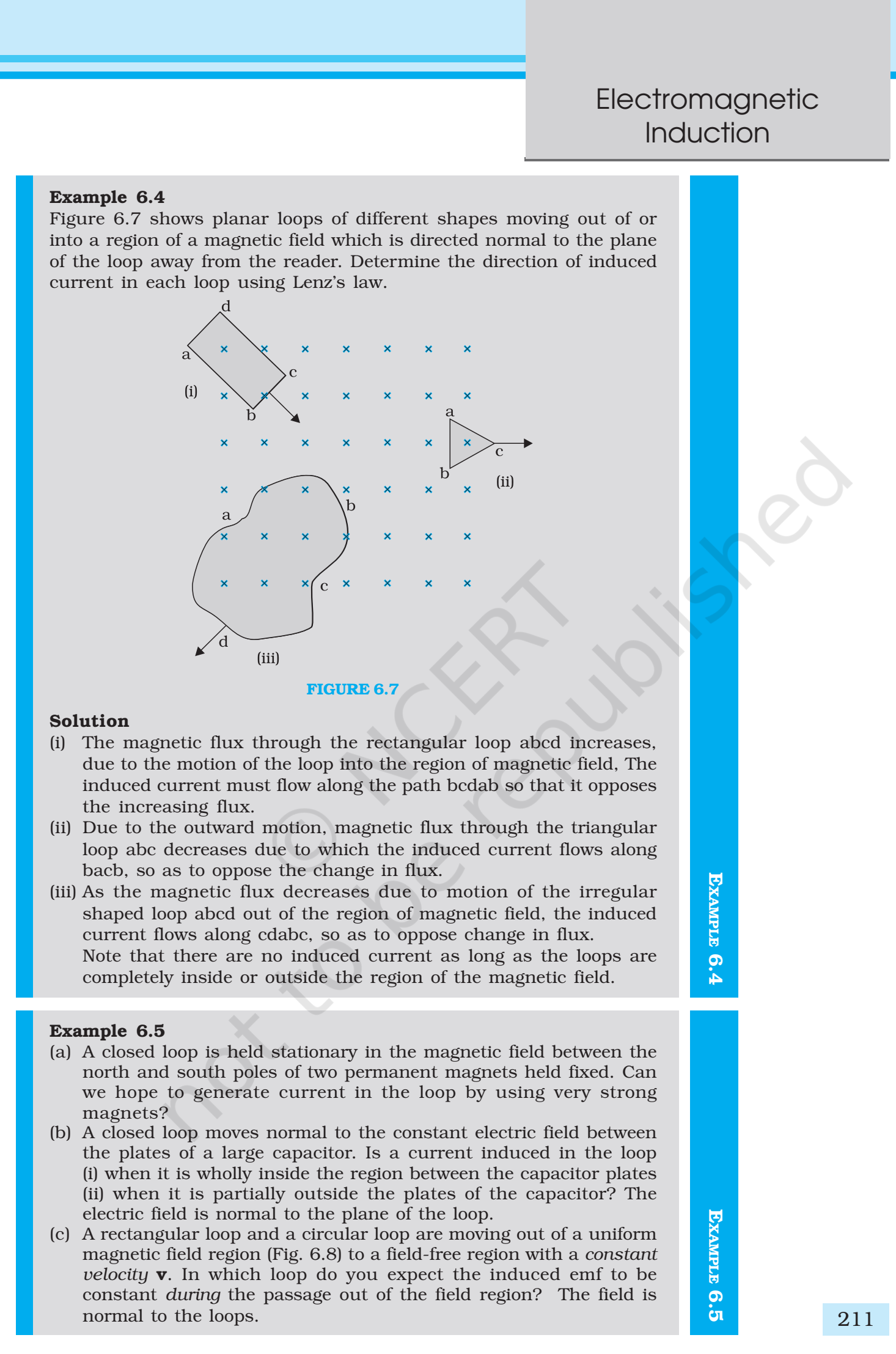 NCERT Book Class 12 (Physics) Chapter 6 Electromagnetic Induction