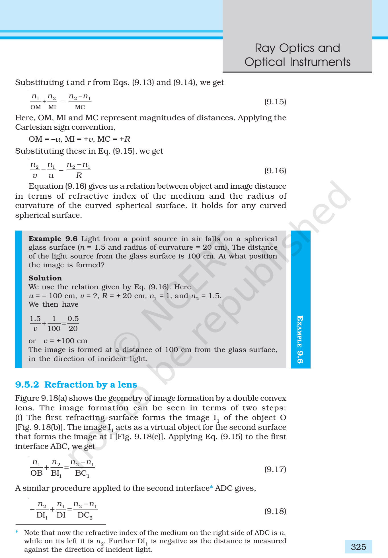NCERT Book Class 11 (Physics) Chapter 9 Ray Optics and Optical ...