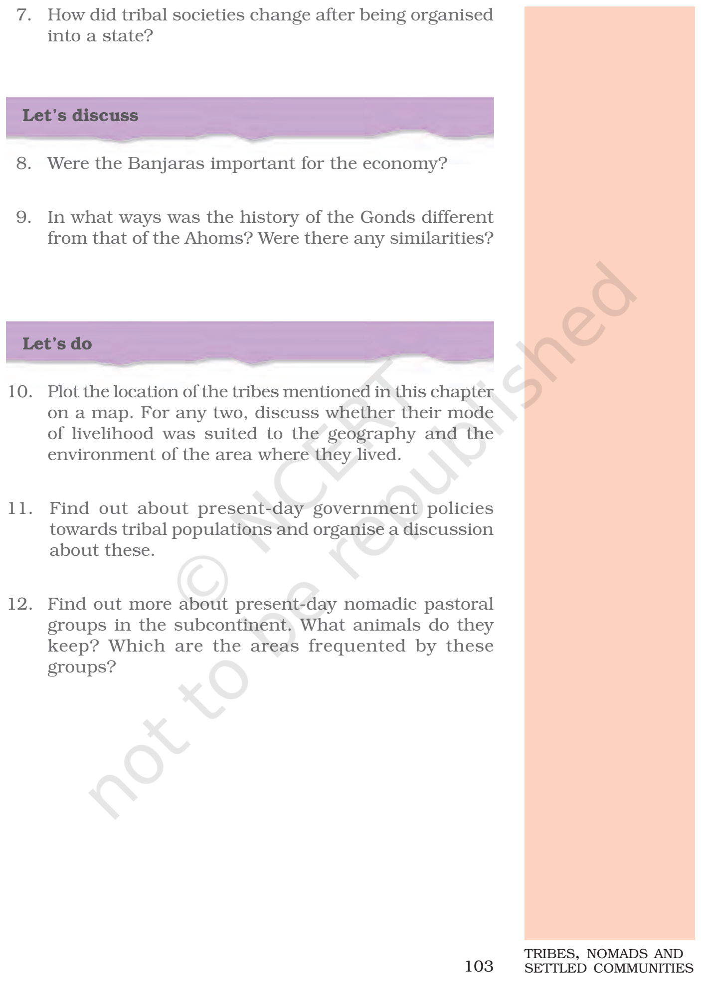 NCERT Books For Class 7 Social Science (History) Tribes , Nomads ...