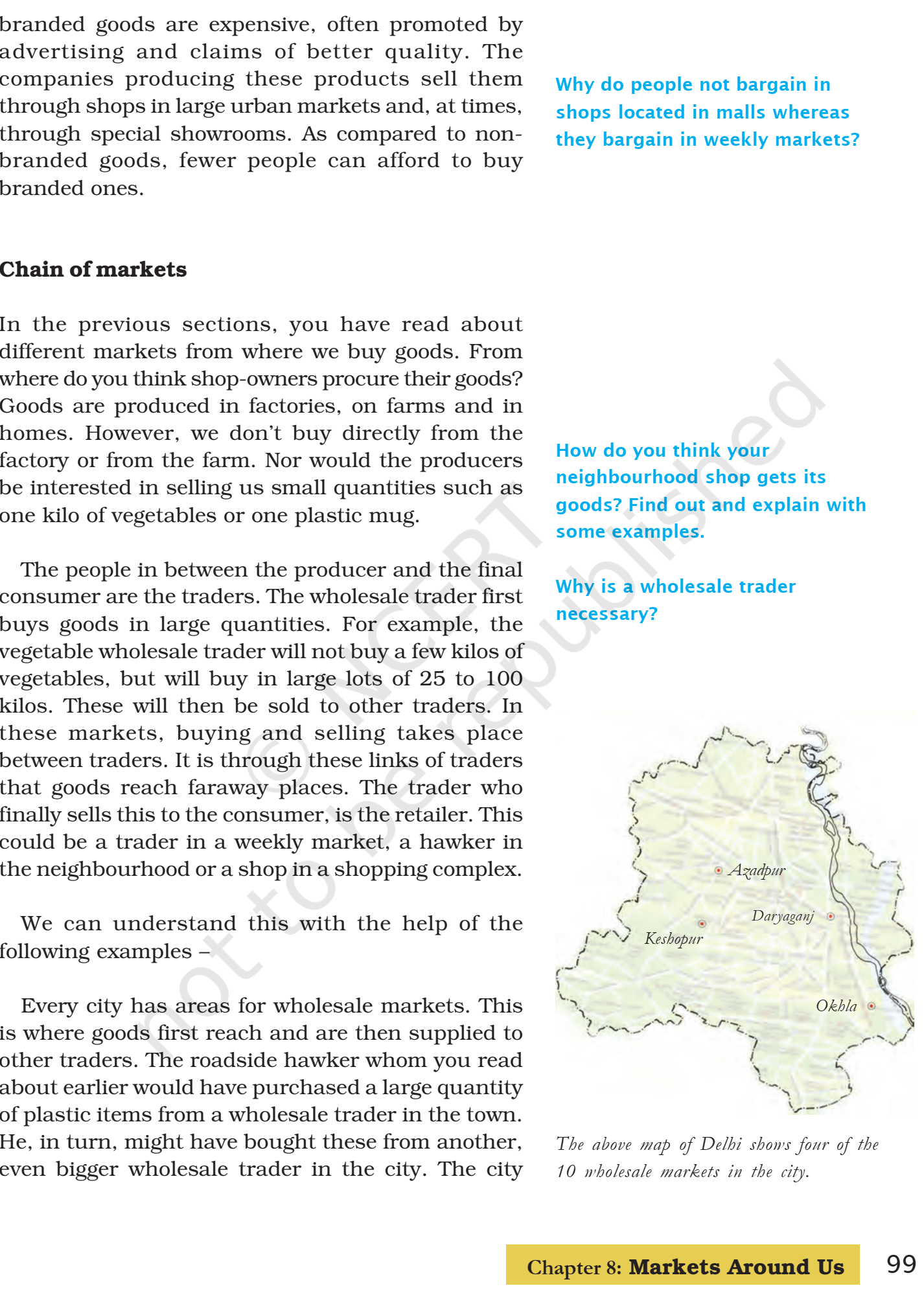 NCERT Books For Class 7 Social Science (Civics) Markets Around Us