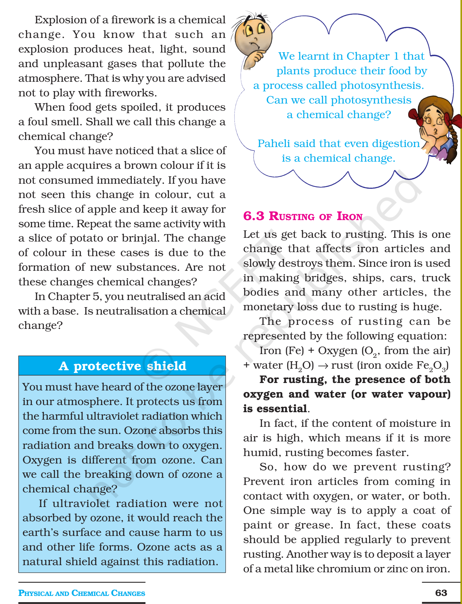 NCERT Books For Class 7 Science Physical and Chemical Changes