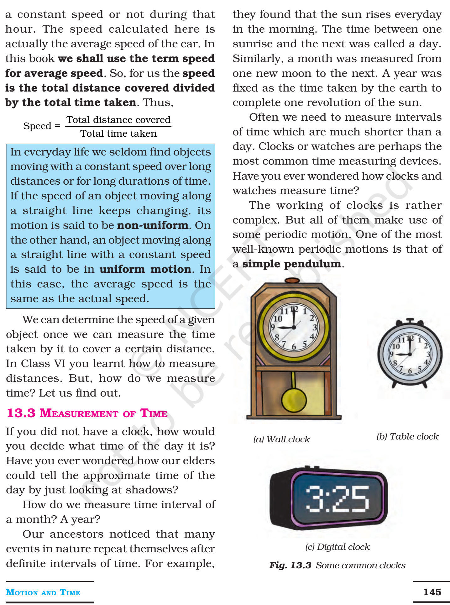NCERT Books For Class 7 Science Time and Motion