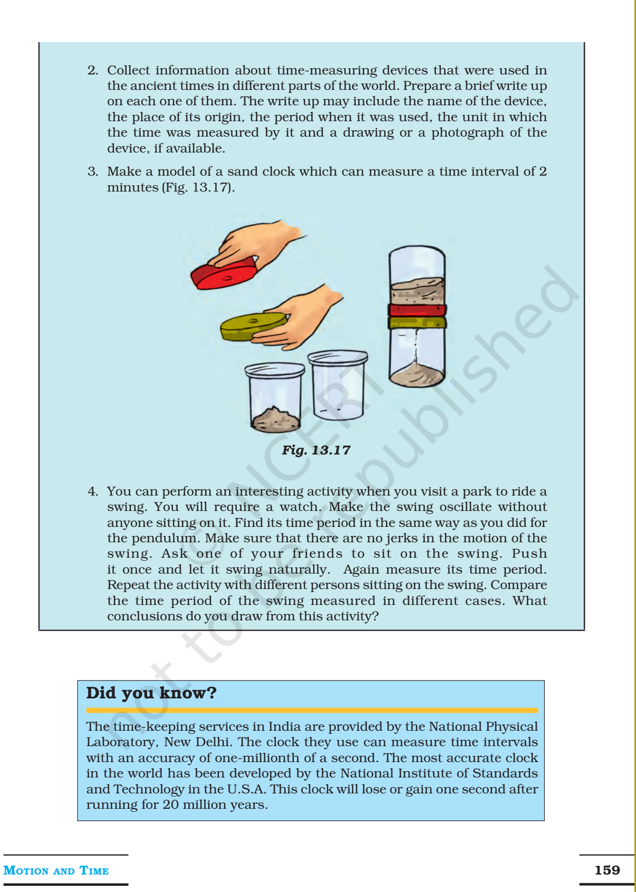 NCERT Books For Class 7 Science Time and Motion