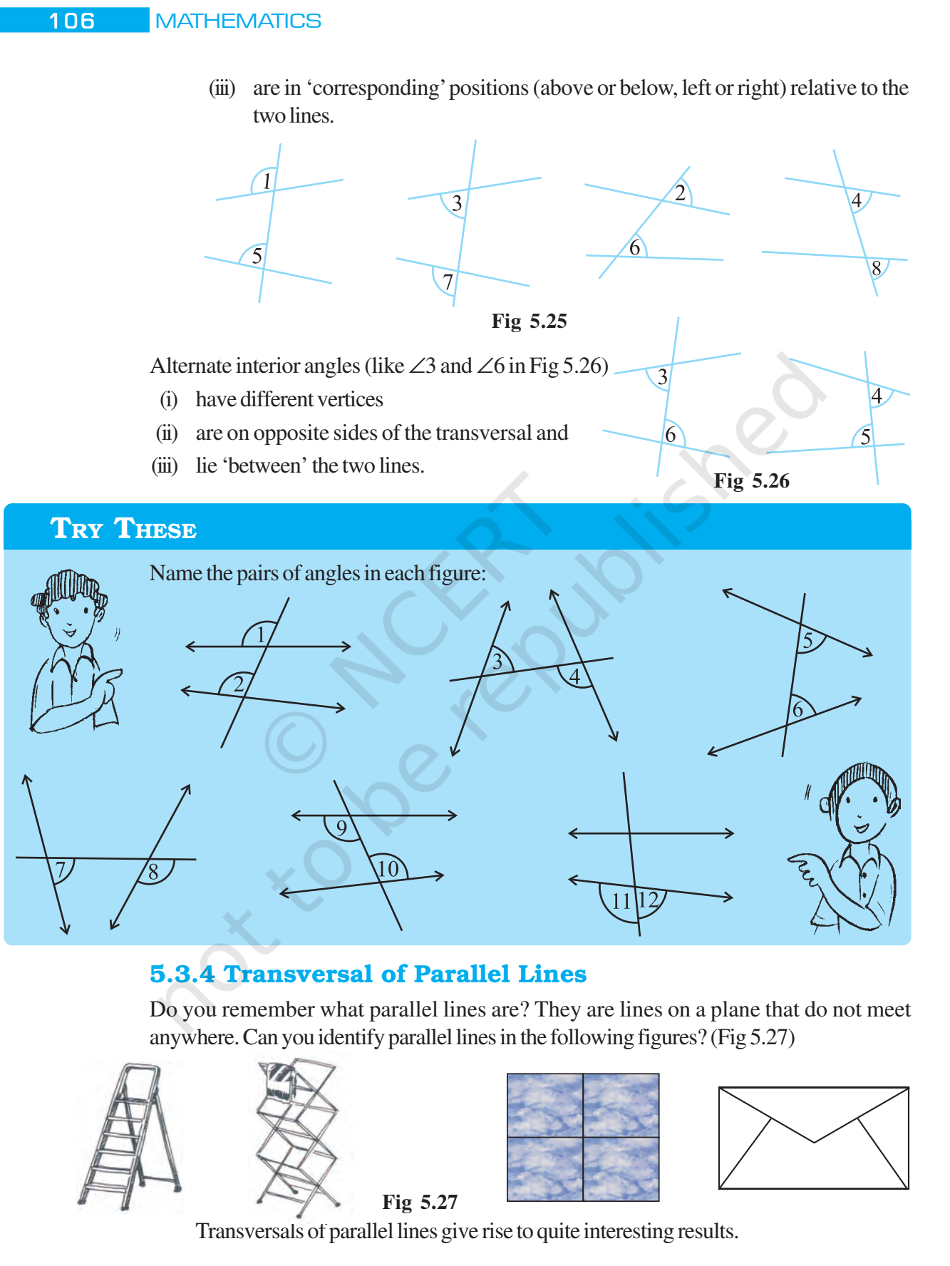 NCERT Books For Class 7 Maths Lines and Angles